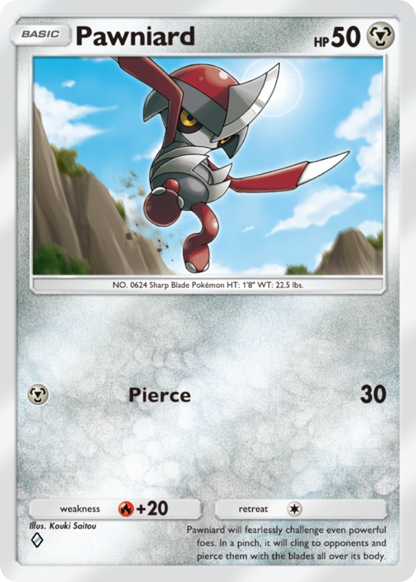 Pawniard (Genetic Apex 179) - Bulbapedia, the community-driven Pokémon ...