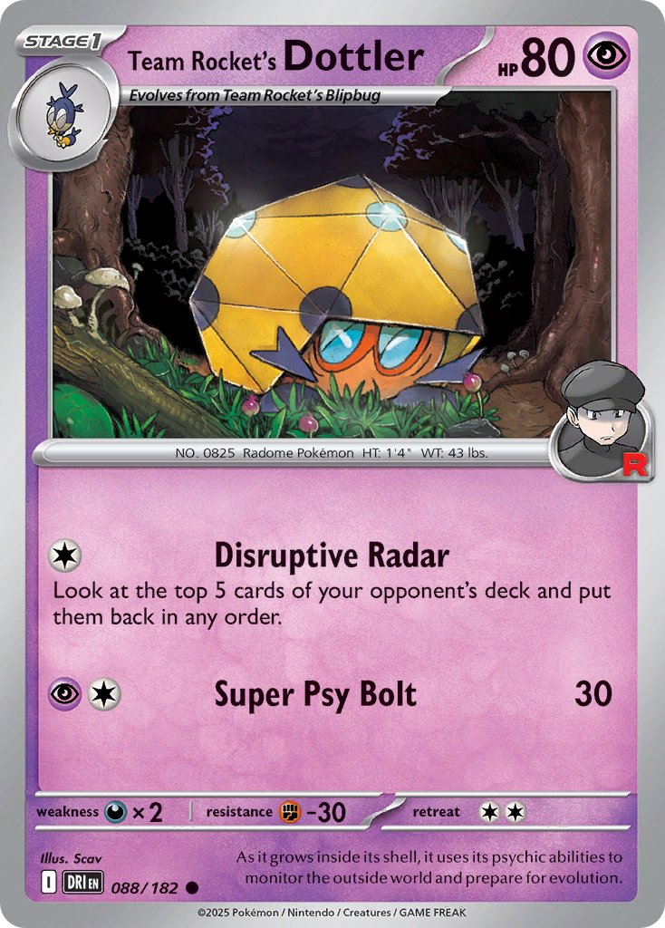 Team Rocket's Dottler (Destined Rivals 88) - Bulbapedia, the community ...