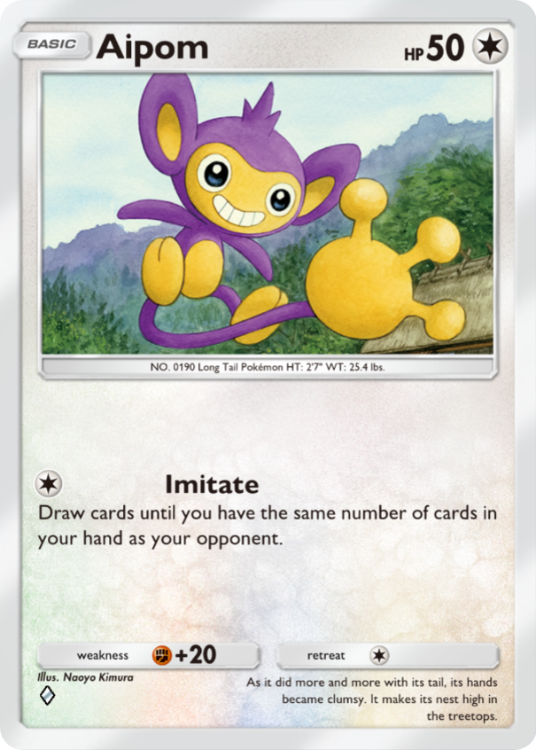 Aipom (Wisdom of Sea and Sky 142) - Bulbapedia, the community-driven ...