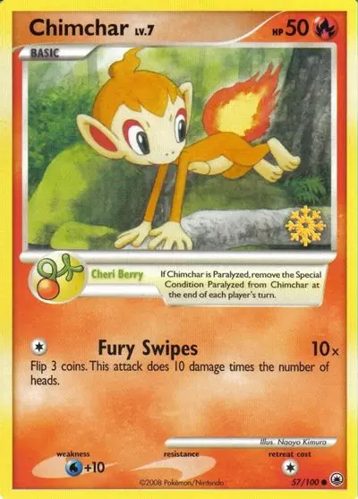 Chimchar (Majestic Dawn 57) - Bulbapedia, the community-driven Pokémon ...