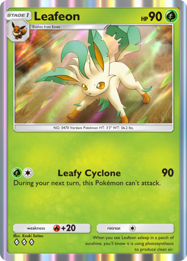 Leafeon (Space-Time Smackdown 20) - Bulbapedia, the community-driven ...