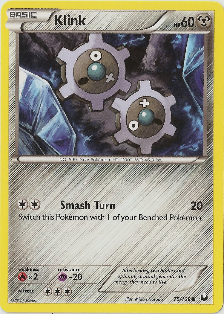 Klink (Dark Explorers 75) - Bulbapedia, the community-driven Pokémon ...