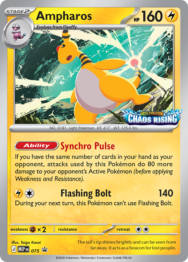 Ampharos (Chaos Rising 29) - Bulbapedia, the community-driven Pokémon ...