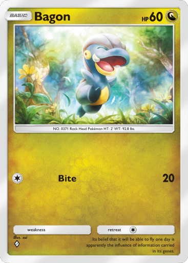 Bagon (Fantastical Parade 121) - Bulbapedia, the community-driven ...