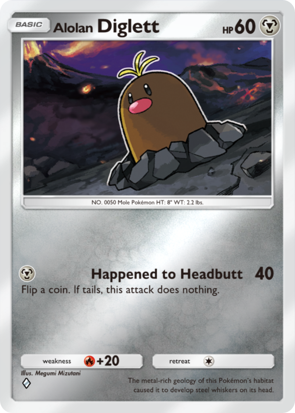 Alolan Diglett (Extradimensional Crisis 46) - Bulbapedia, the community ...
