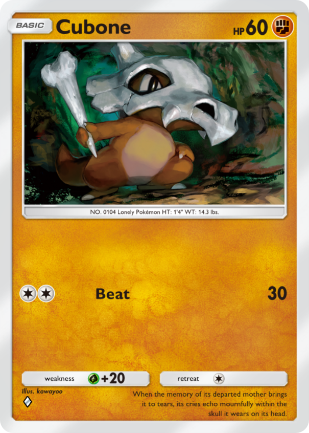 Cubone (Celestial Guardians 89) - Bulbapedia, the community-driven ...