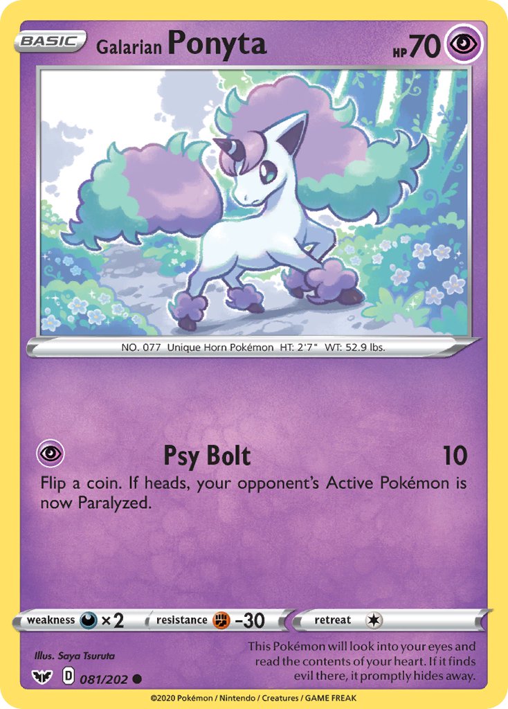 Galarian Ponyta (Sword & Shield 81) - Bulbapedia, the community-driven ...