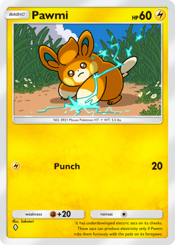 Pawmi (Shining Revelry 26) - Bulbapedia, the community-driven Pokémon ...