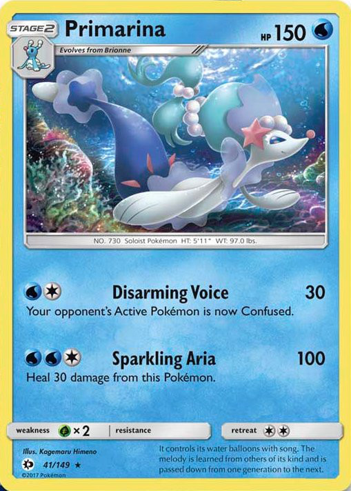 Primarina (Sun & Moon 41) - Bulbapedia, the community-driven Pokémon ...