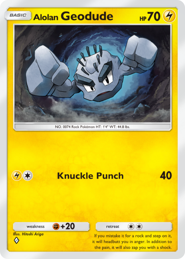 Alolan Geodude (Celestial Guardians 59) - Bulbapedia, the community ...