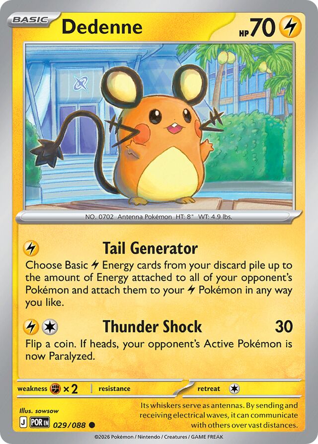 Dedenne (Perfect Order 29) - Bulbapedia, the community-driven Pokémon ...