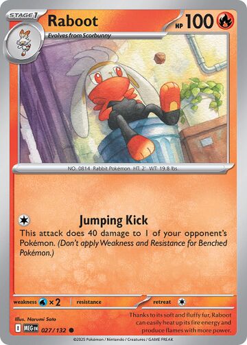 Raboot (Mega Evolution 27) - Bulbapedia, the community-driven Pokémon ...
