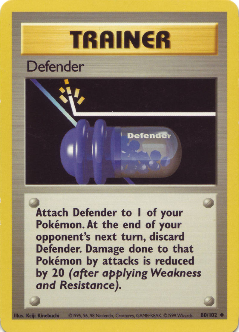 Defender (Base Set 80) - Bulbapedia, the community-driven Pokémon ...