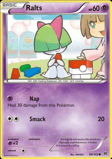 Ralts (BREAKthrough 68) - Bulbapedia, the community-driven Pokémon ...