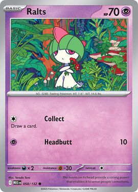 Ralts (Mega Evolution 58) - Bulbapedia, the community-driven Pokémon ...